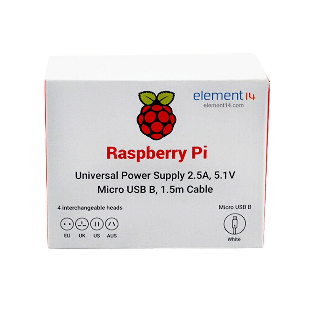 Raspberry Pi Official Power Adapter 5v 25a Eu Us Uk Au Power Supply